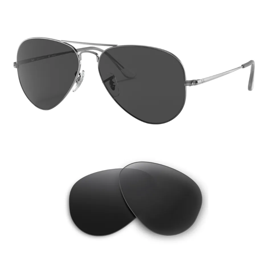 Replacement Lenses for Ray-Ban RB3689 Aviator Metal II