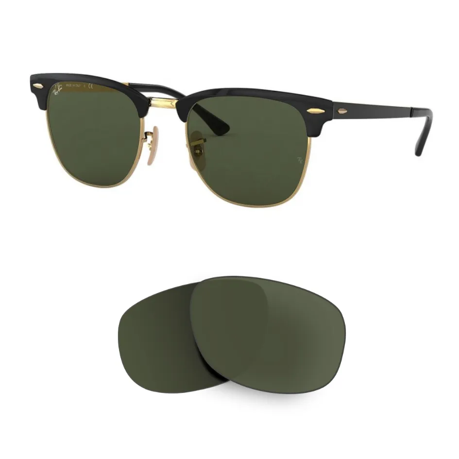 Replacement Lenses for Ray-Ban RB3716 Clubmaster Metal